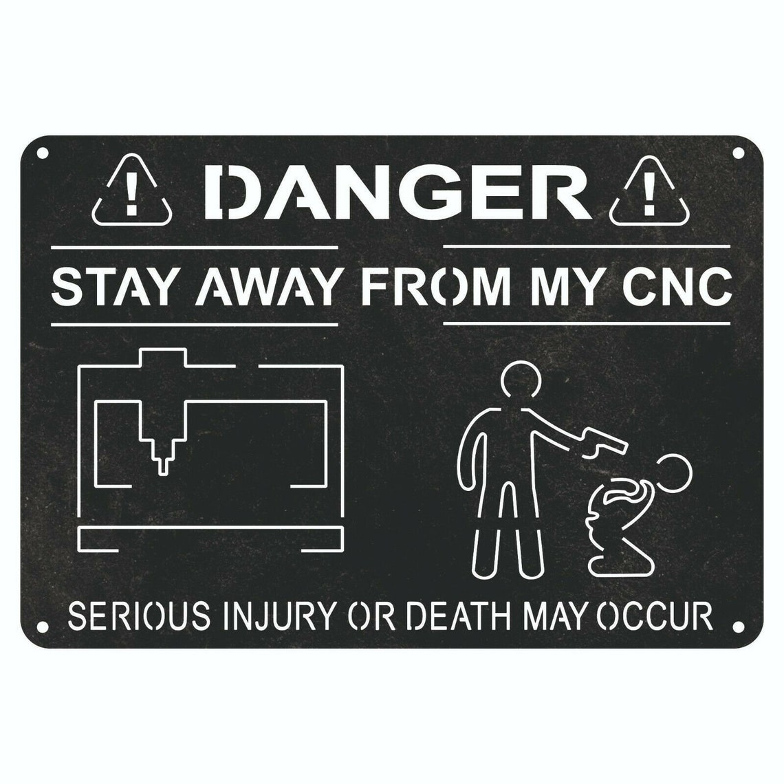 Stay Away | Danger Sign | DXF Sign | Home Sign | Metal Plasma | Laser ...