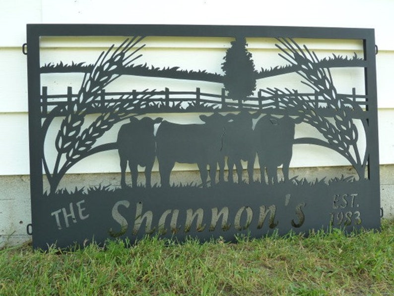 Custom Home Signs Farm Sign Board Design Laser Cut Metal Art Decorative ...
