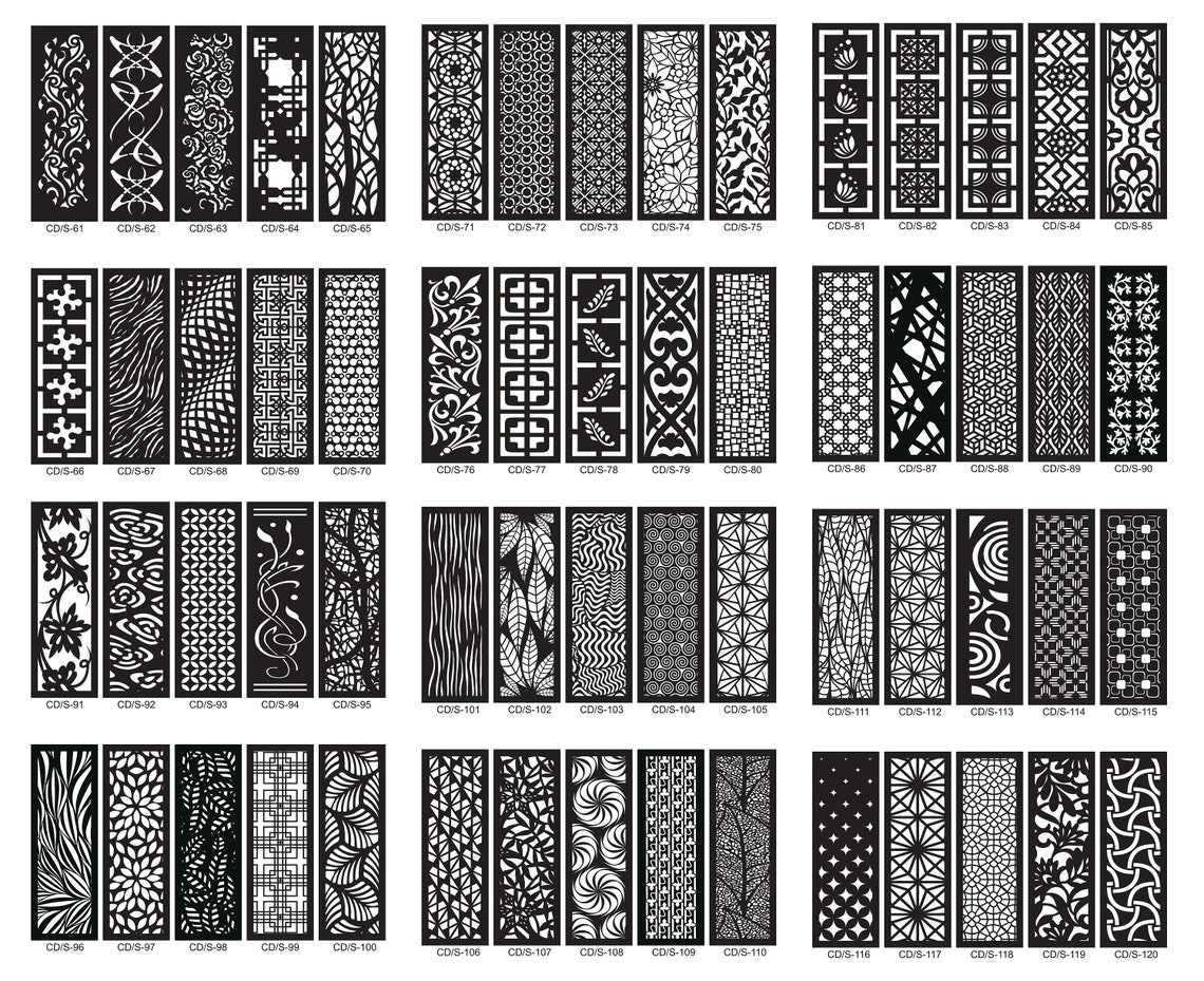 DXF Patterns File Privacy Screen Vinyl Decor Panel - Etsy