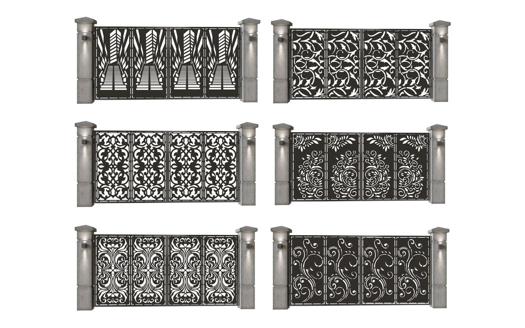 6 gate design farm gate Metal Plasma Laser Cut Design Vector Laser ...
