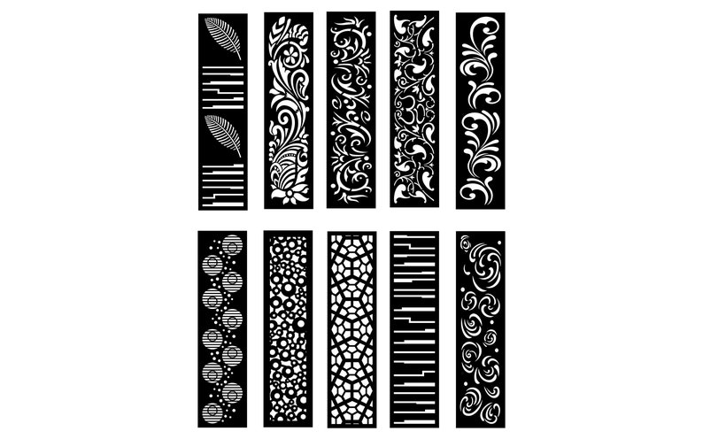 Room Divider Privacy Screen Partitions Decorative Panel Plasma Dxf CDR ...