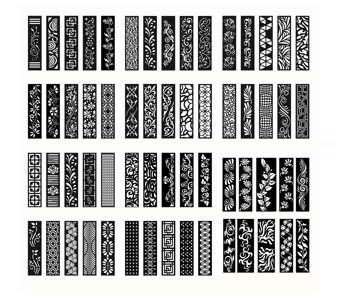 DXF Patterns File | Privacy Screen | Vinyl Decor | Panel Templates ...