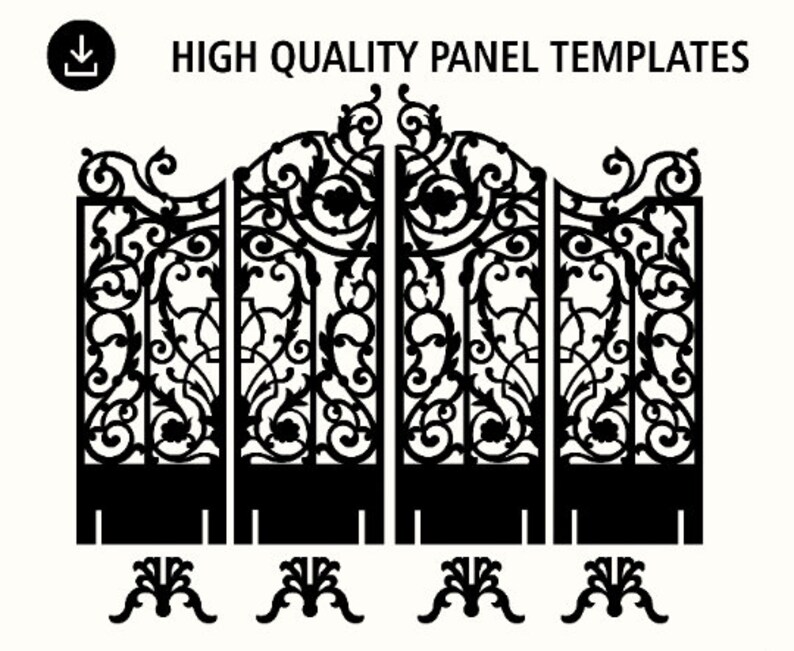 DXF Patterns File Privacy Screen Vinyl Decor Panel | Etsy