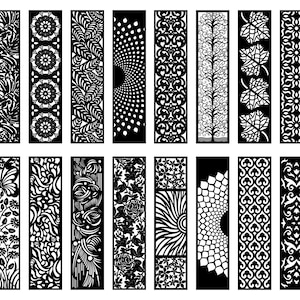 DXF Patterns File | Privacy Screen | Vinyl Decor | Panel Templates ...
