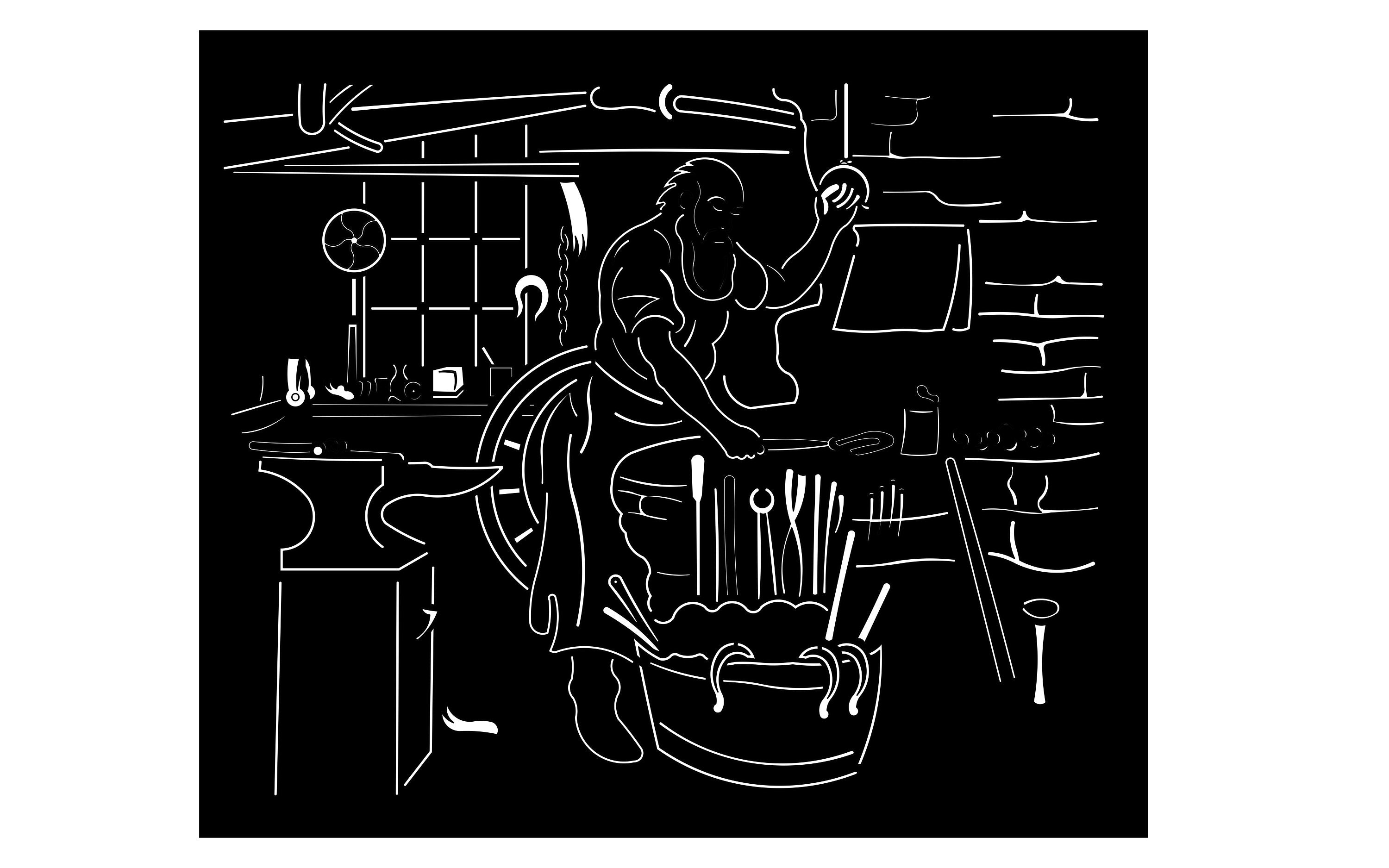 Blacksmith Work Metalsmith Crafting Design Vector Laser Design Dxf ...