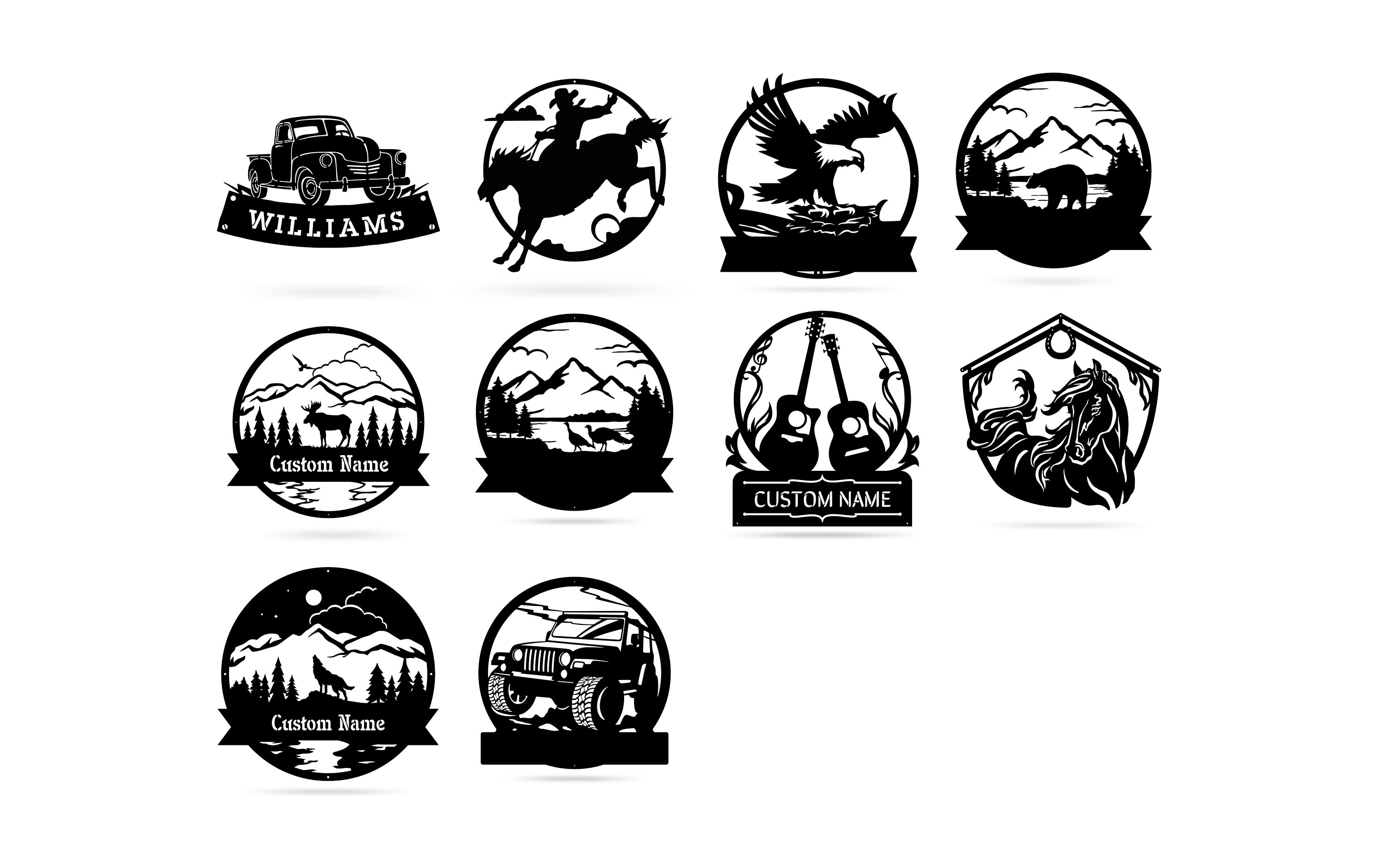 Wall Art 32 DXF Sign Home Sign Metal Plasma Laser Cut Design Vector ...