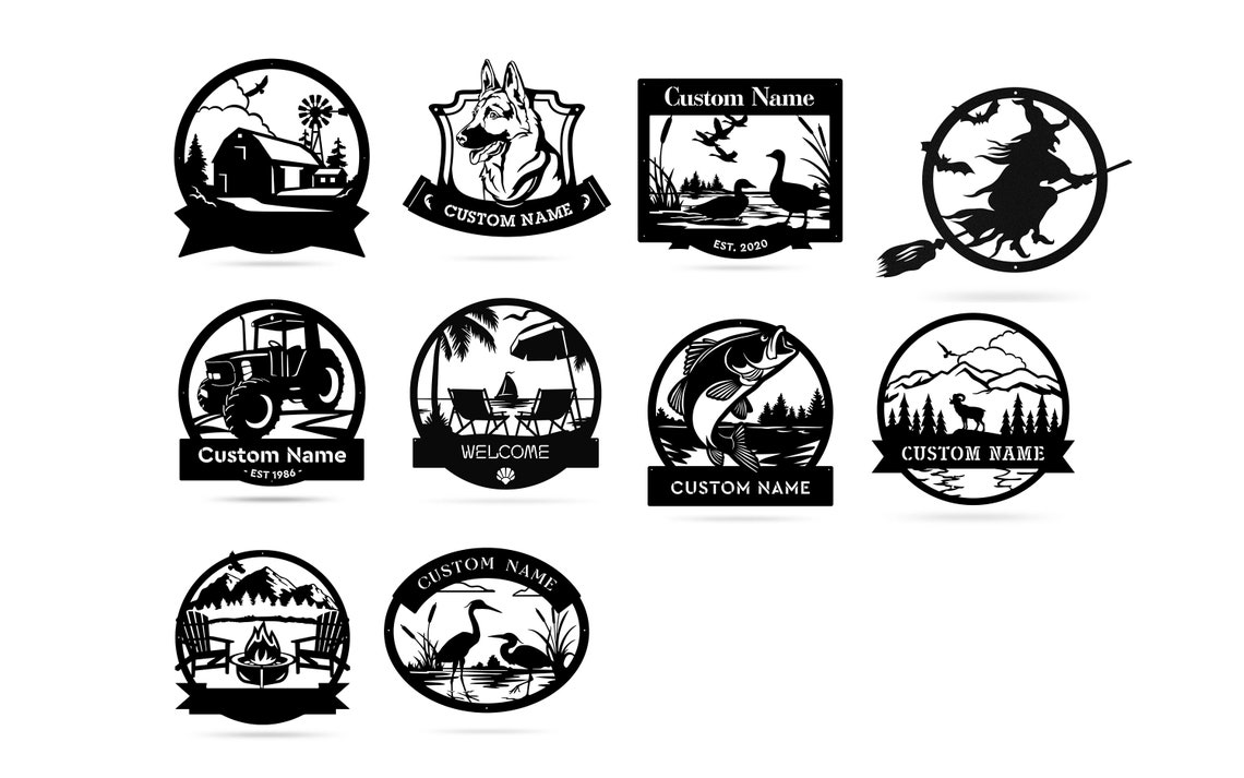 Wall Art 32 DXF Sign Home Sign Metal Plasma Laser Cut Design Vector ...