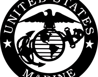 Marine Corps Svg - Etsy