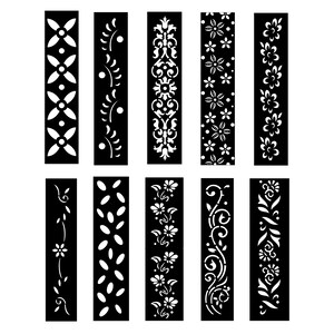 DXF Patterns File | Privacy Screen | Vinyl Decor | Panel Templates ...