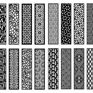 DXF Patterns File | Privacy Screen | Vinyl Decor | Panel Templates ...