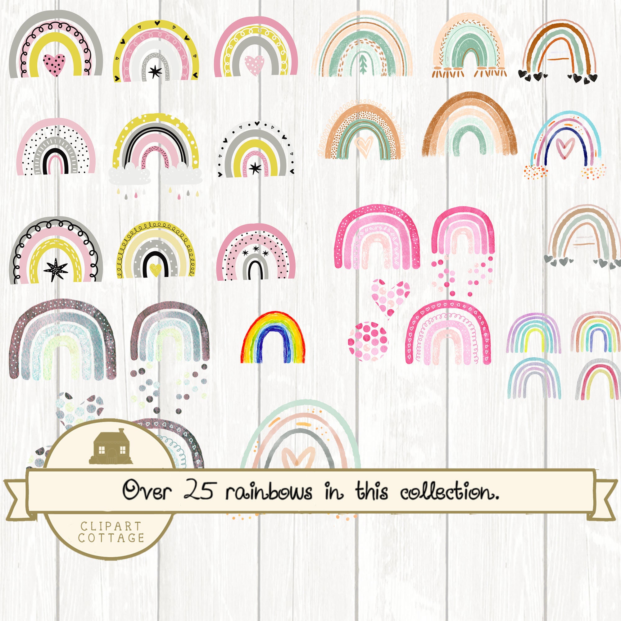 Bohemian Boho Rainbow Collection Etsy