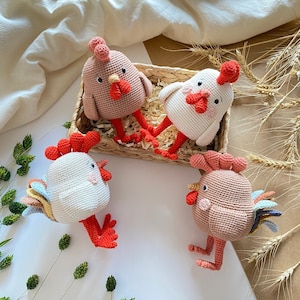 Crochet PATTERN Rooster Robi, Amigurumi Rooster Pattern, Crochet ...