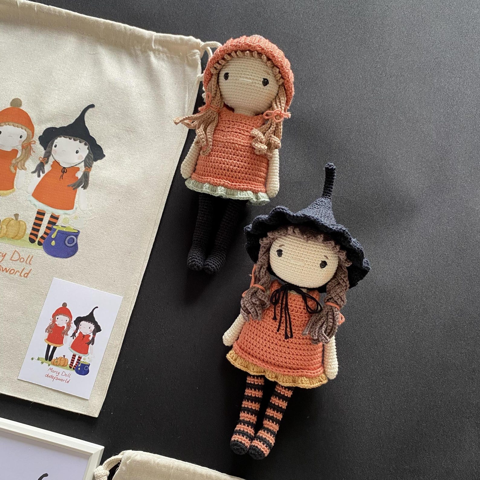 Marcy Doll Crochet Kit With Printed Pattern, Amigurumi DIY Kit (makes ...