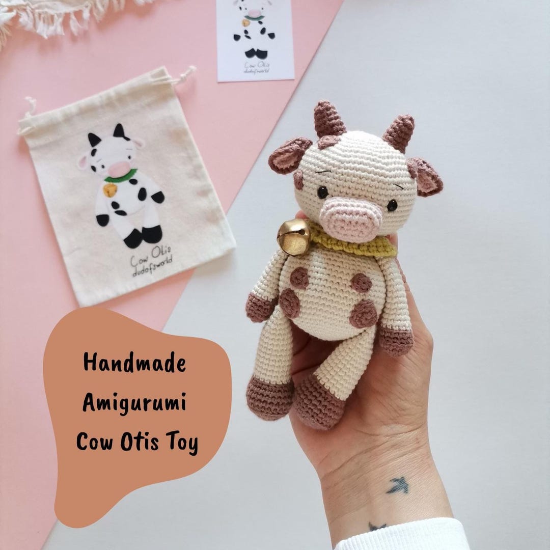 Amigurumi Cow Otis Toy, Crochet Cow Brown, Crochet Toy - Etsy