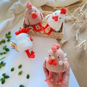 Crochet PATTERN Rooster Robi, Amigurumi Rooster Pattern, Crochet ...