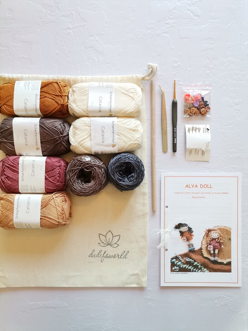 CROCHET KIT Alya Doll With Printed Patternamigurumi Kithow - Etsy