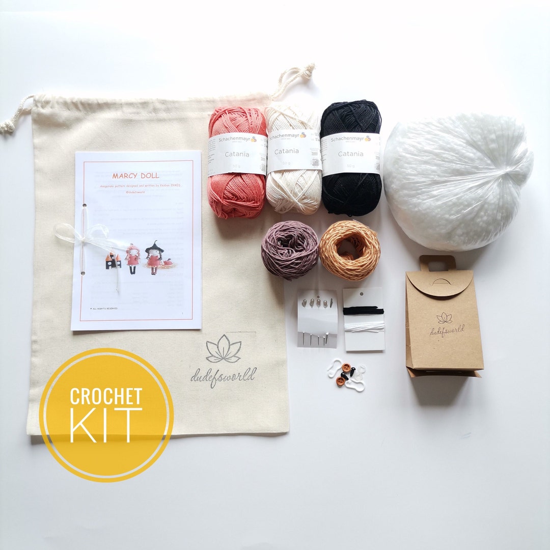 CROCHET KIT Marcy Doll With Printed Patternamigurumi Kithow - Etsy