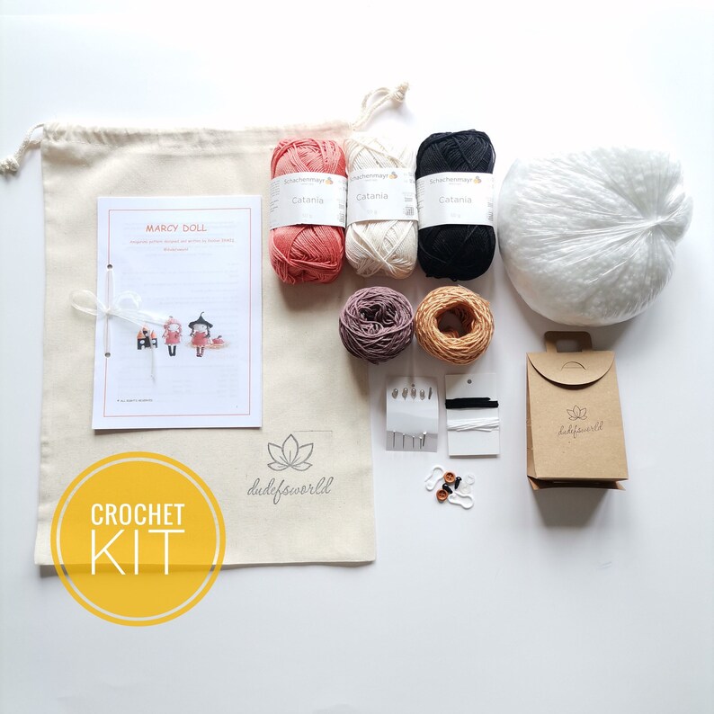 CROCHET KIT Marcy Doll With Printed Patternamigurumi Kithow - Etsy