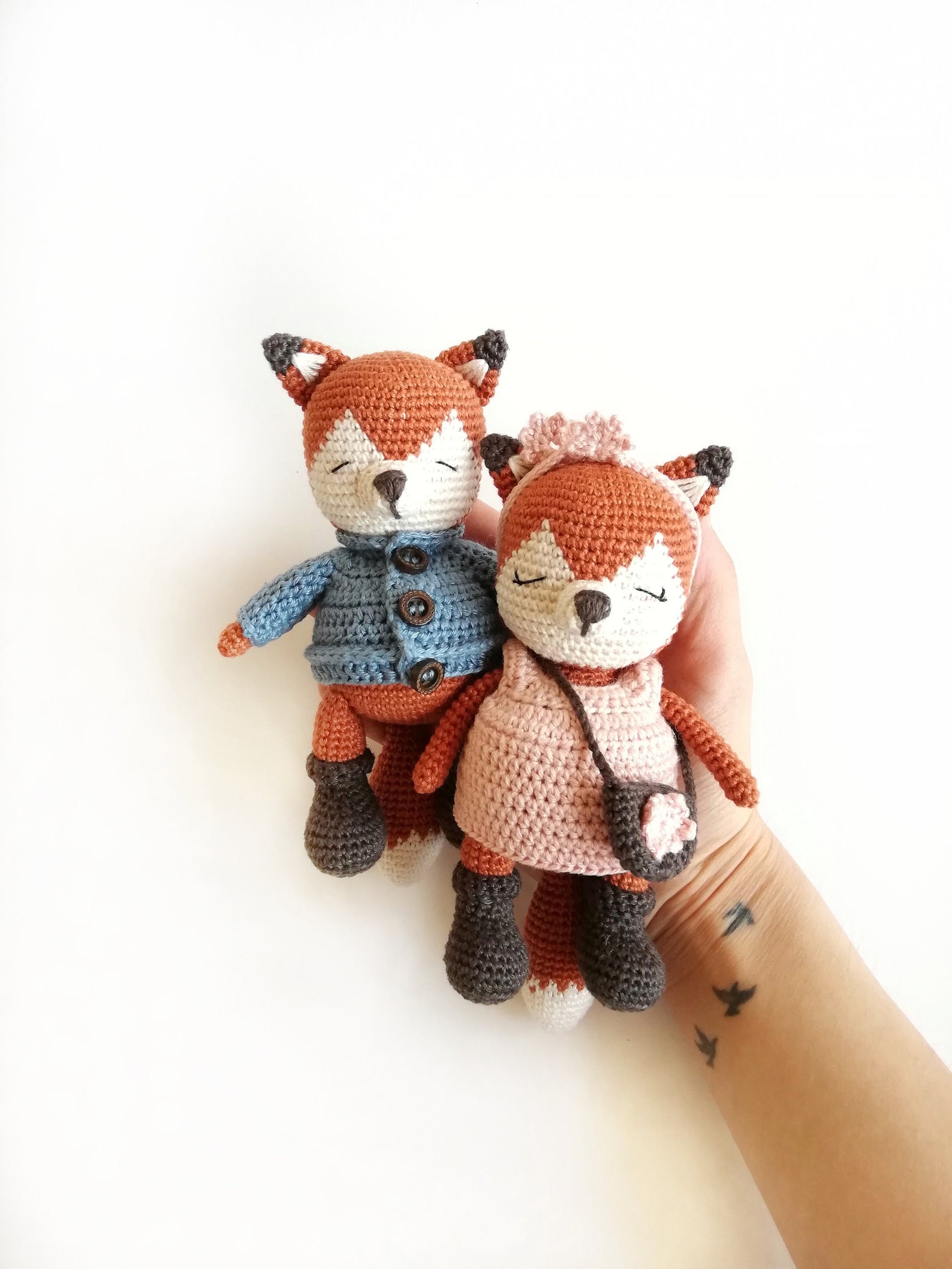 Crochet PATTERN Felix and Rubby the Foxes Amigurumi Animal - Etsy