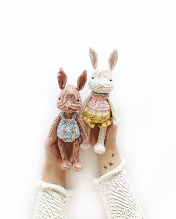 Crochet PATTERN Ponti and Odi the Bunnies Amigurumi Animal - Etsy