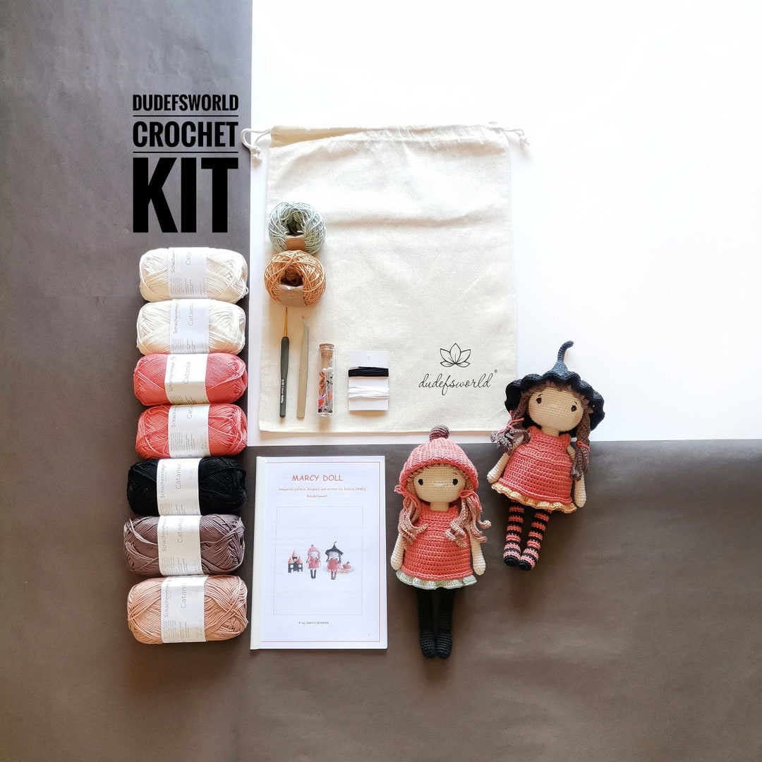 CROCHET KIT Marcy Doll With Printed Patternamigurumi Kitdıy - Etsy