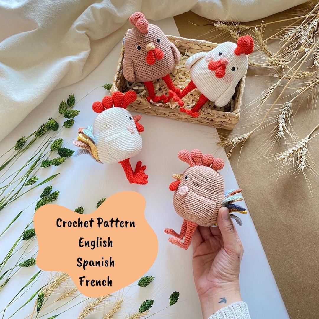 Rooster Robi Amigurumi Crochet Pattern PDF | Vibrant DIY Rooster Toy ...