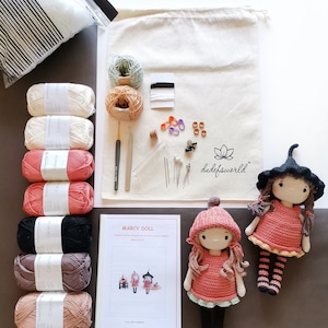 CROCHET KIT Marcy Doll With Printed Patternamigurumi Kitdıy - Etsy