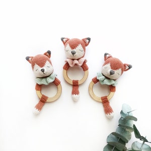 Crochet PATTERN Fox Rattle,crochet Baby Rattle ,crochet Toy for Baby ...