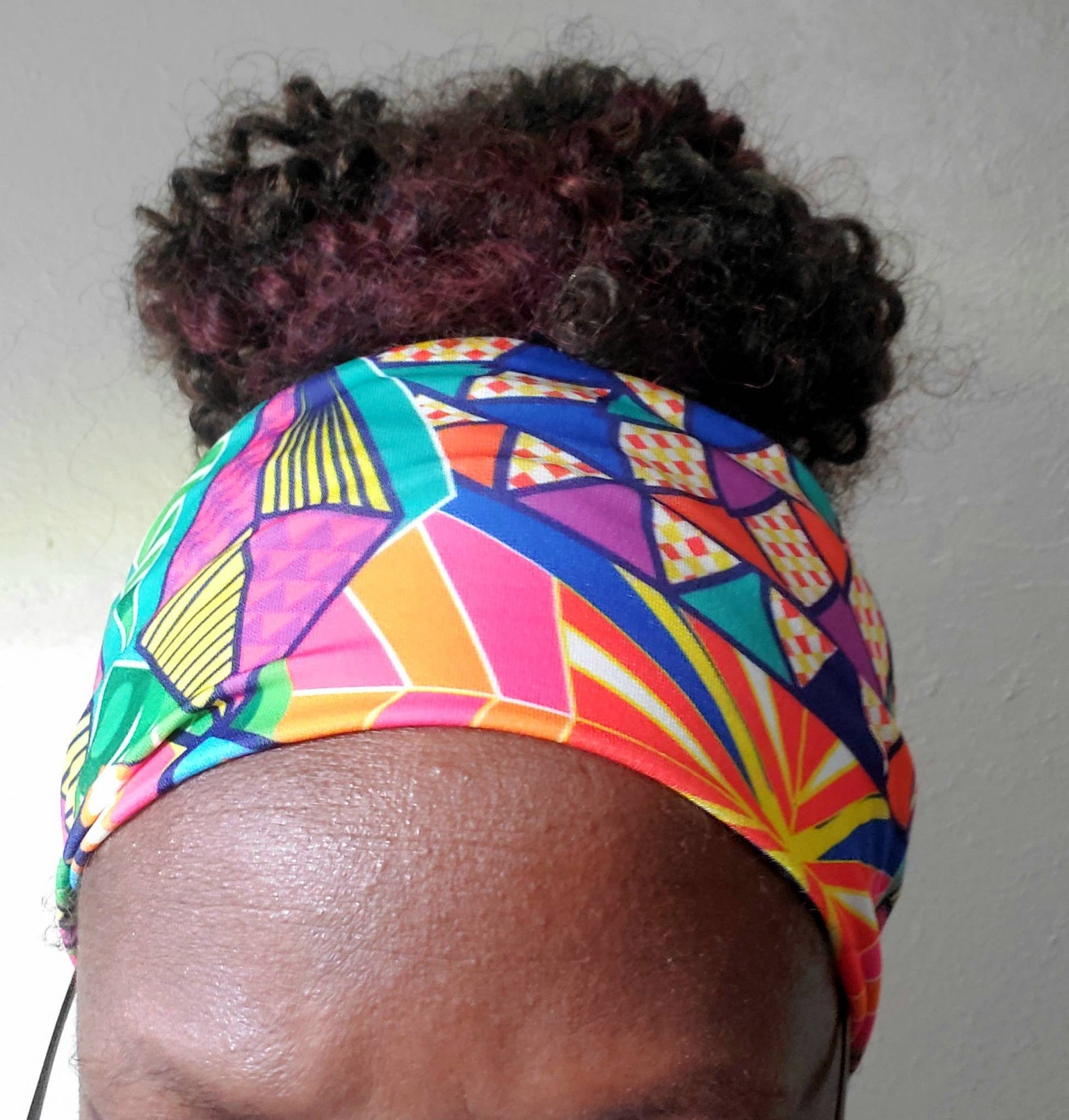 Stretch Boho Headband in African Print - Ashanti Carnival - Etsy