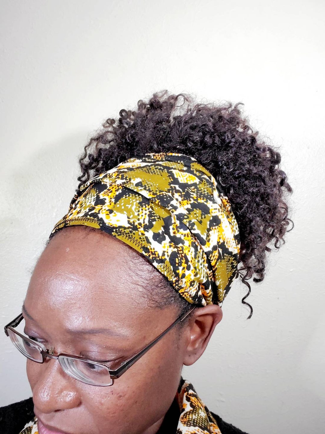 Cotton Boho Head Wrap, Sateen Lined Ankara Hair Scarf - Etsy