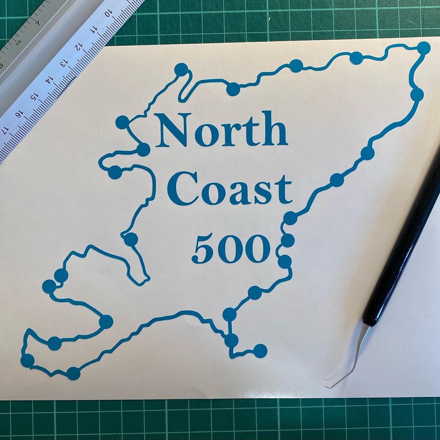 Campervan, Caravan, Motorhome: NC500 Decal Map Outline With Inner Name ...