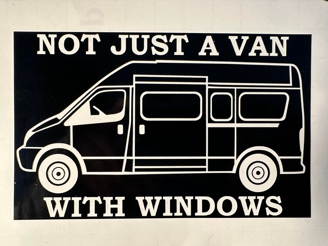 Maxus Inspired not Just A Van With Windows Vehicle Sticker - Etsy