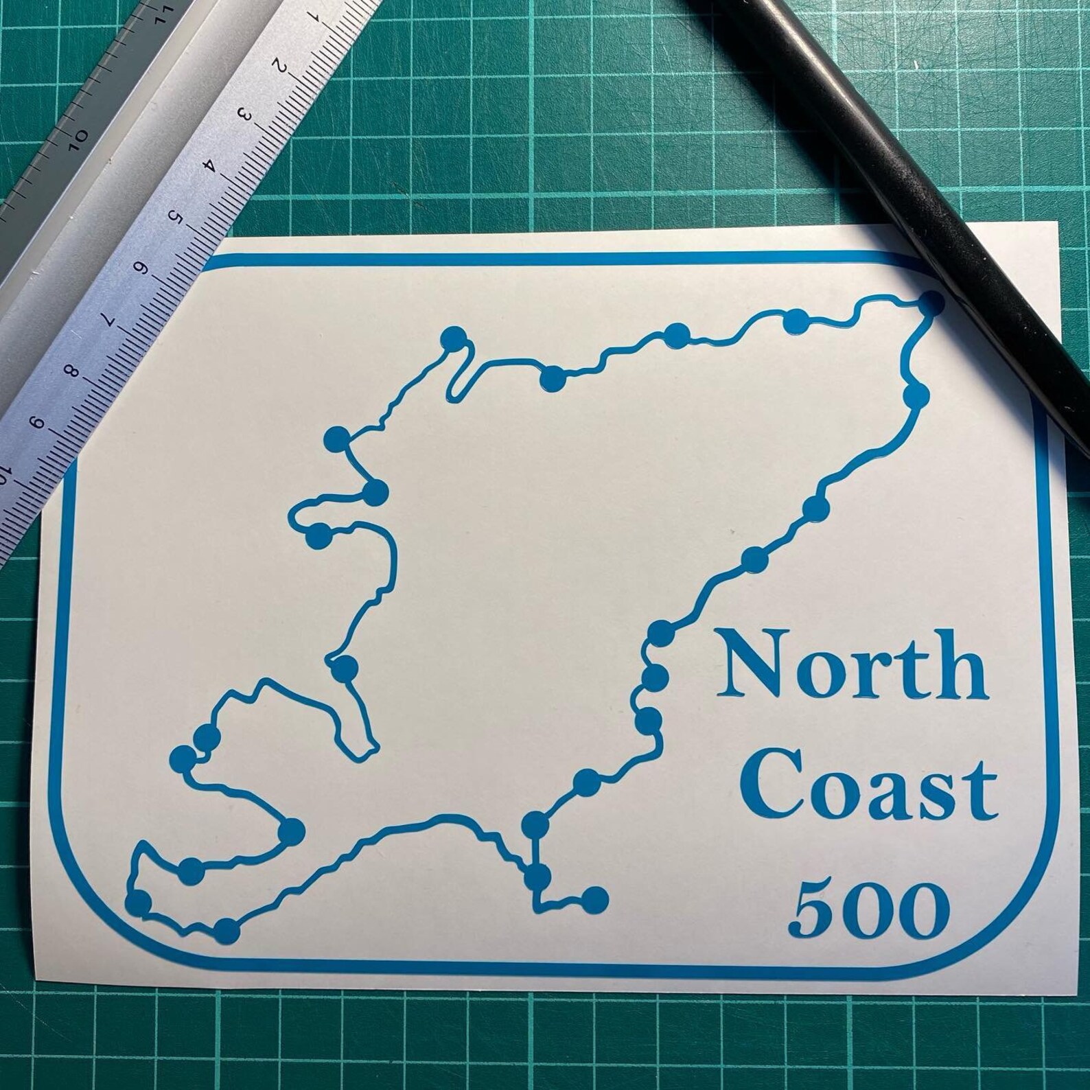 Campervan Caravan Motorhome: NC500 Decal Map Outline Small | Etsy
