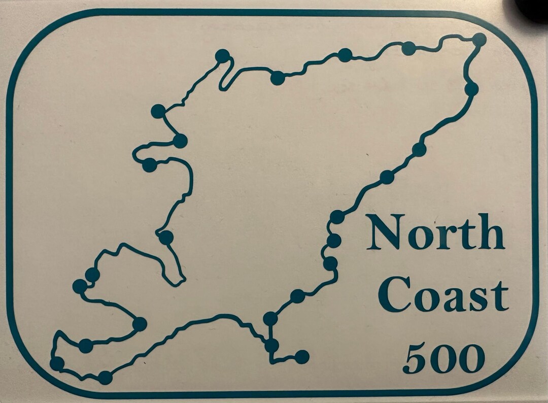 North Coast 500 Outline floating Vehicle Sticker - Etsy