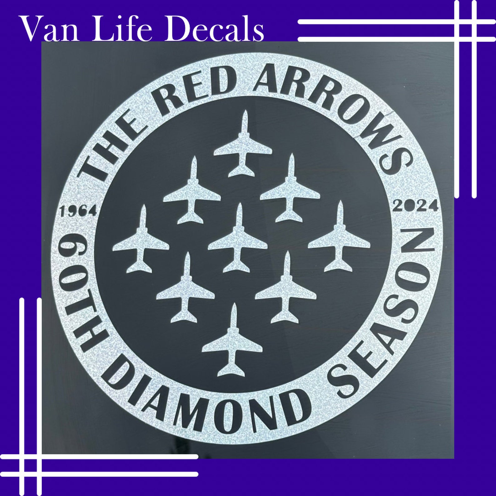Red Arrows 60th Diamond Season Commemorative Vehicle Sticker ...