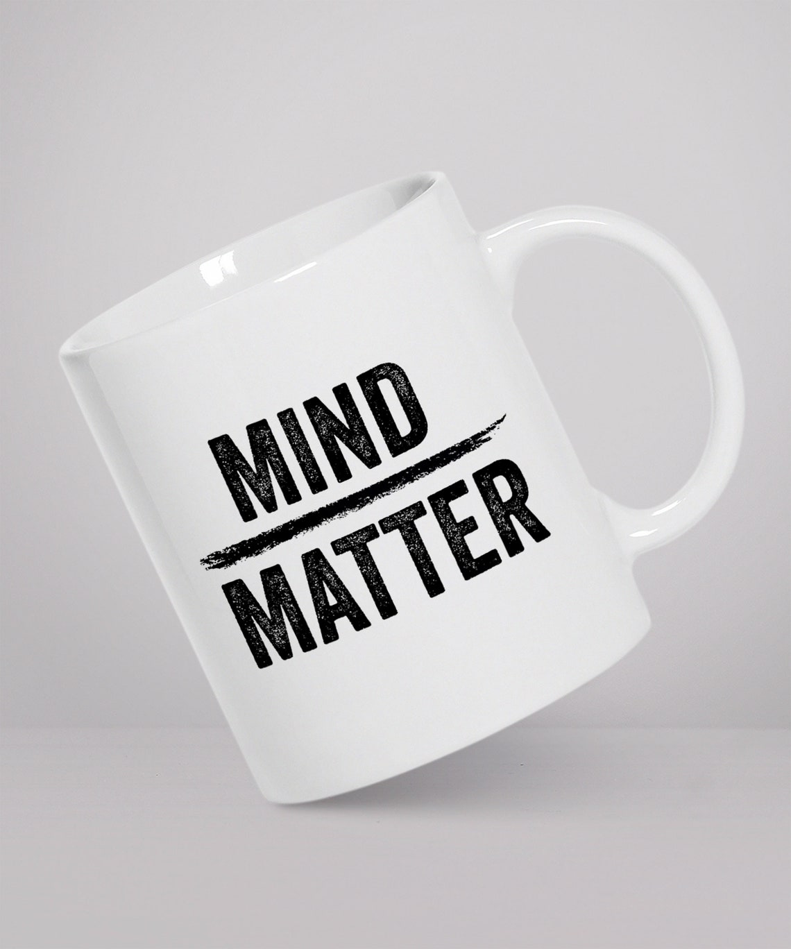Motivational Mug Mind Over Matter Inspirational Mug Positive Mental ...