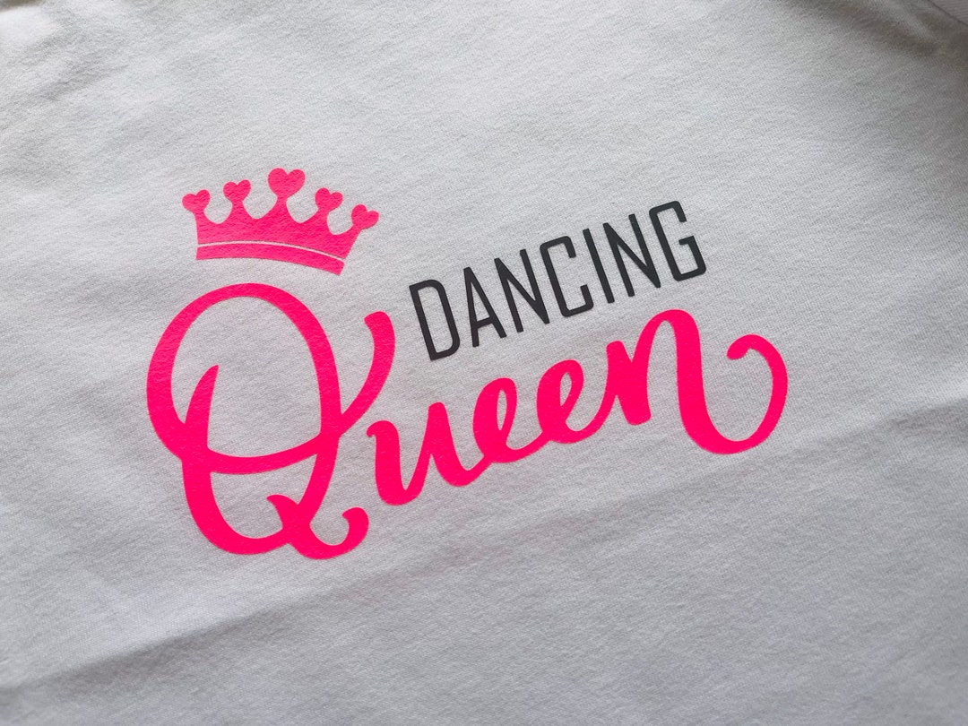 Personalised Dancing Queen T-shirt Holographic Rainbow Abba Voyage ...