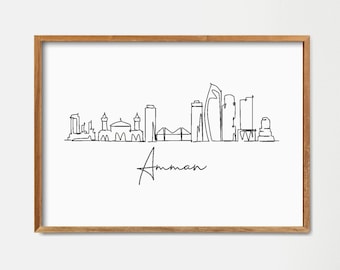 Amman Line Art - Etsy