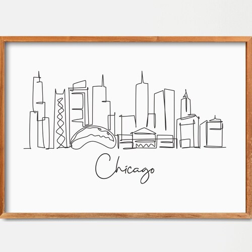 One Line Jerusalem Skyline Printable Fine Line Art Print - Etsy