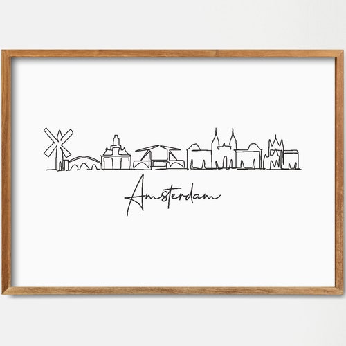 Printable Toronto Cityscape Minimalist One Line Drawing - Etsy
