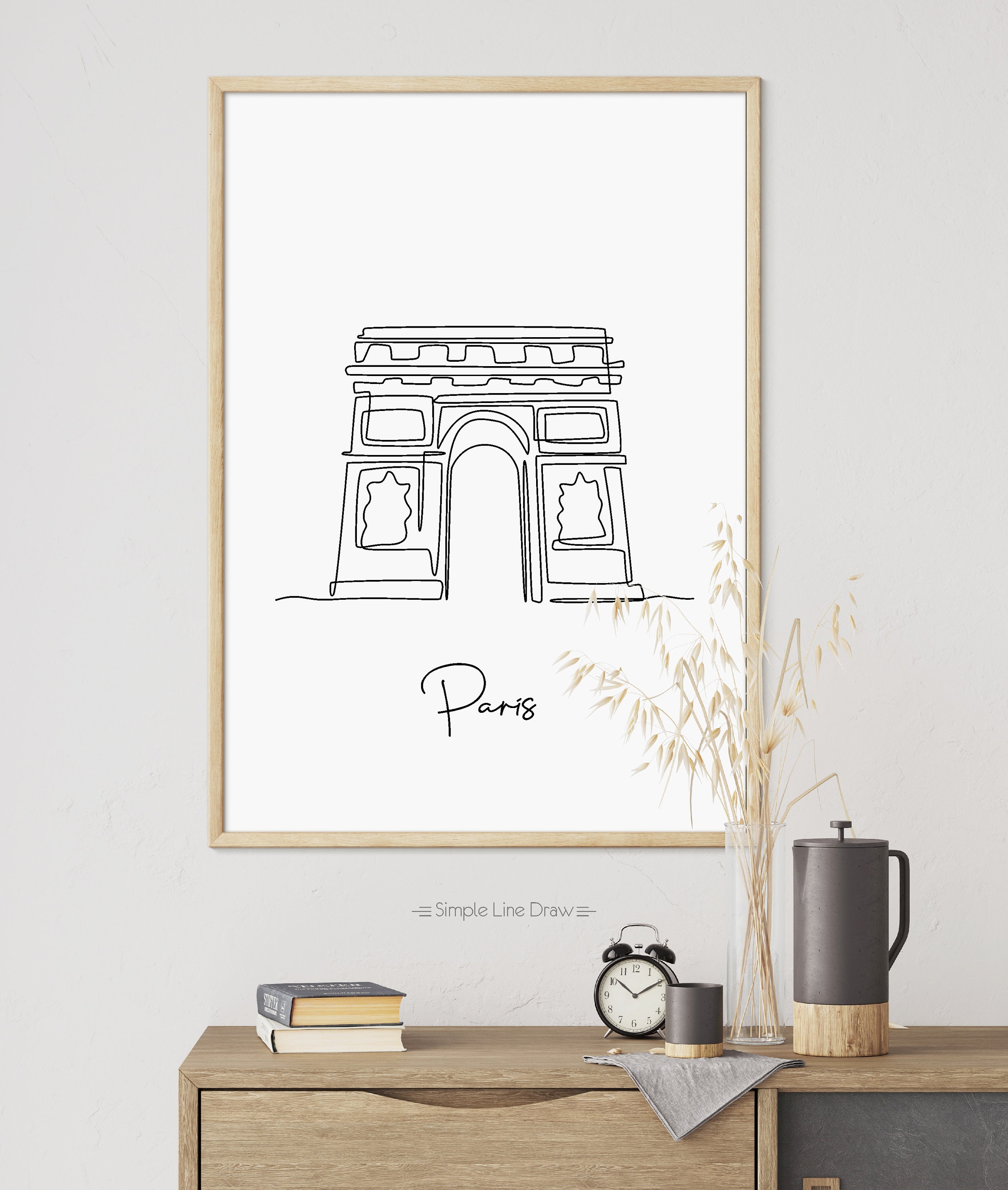 Arc De Triomphe Poster Paris Wall Art France Print Art | Etsy