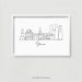 Genoa City Skyline Print One Line Drawing Single Line - Etsy