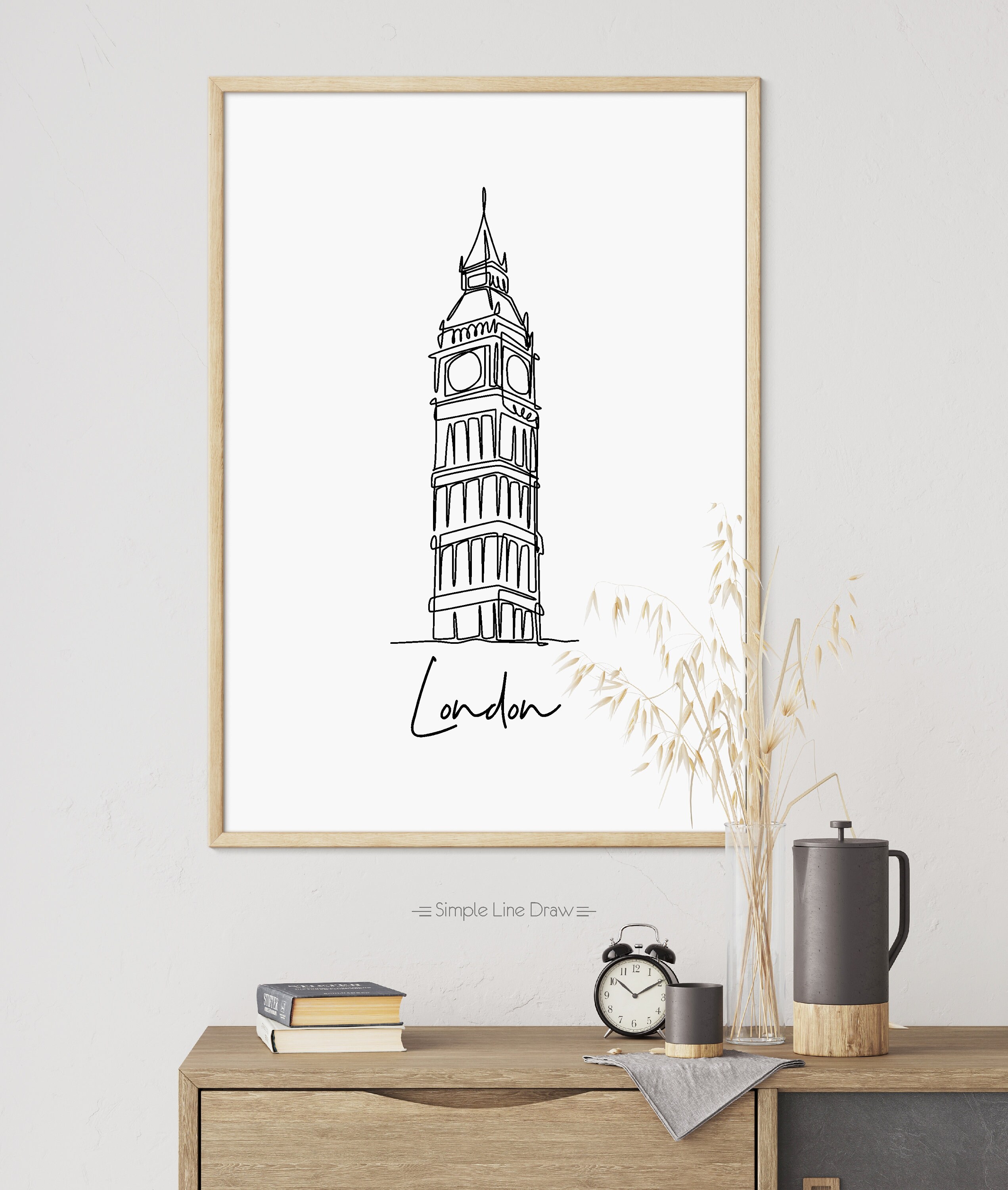 Big Ben Poster London Wall Art Big Ben Print Art Travel - Etsy