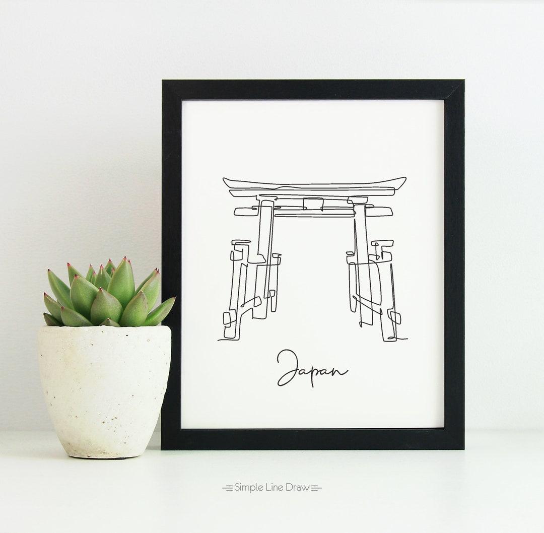 Torii Gate Print, Japan Wall Art, Torii Gate Poster, Japan Wall Decor ...