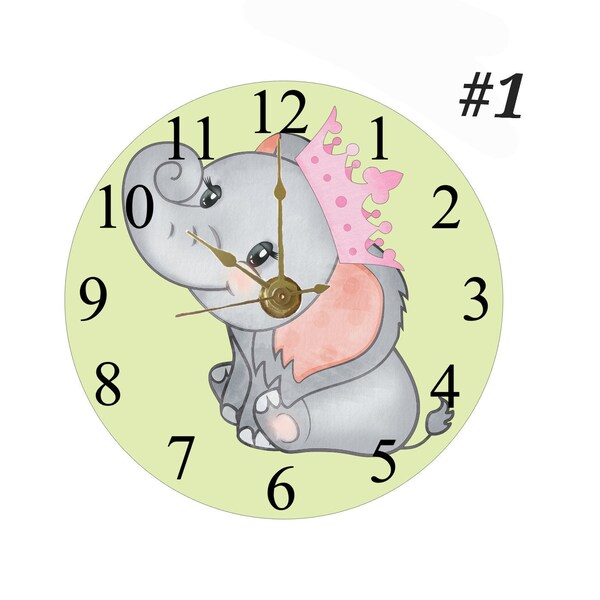 Elephant Clock - Etsy
