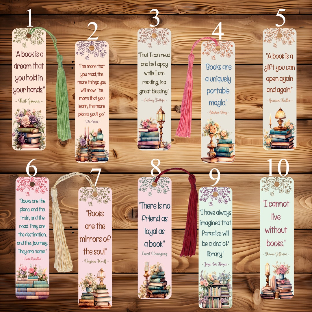 Bookmark Book Lovers Quotes, Bookmark, Quotes - Etsy