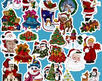 Cute Christmas Stickers - Etsy