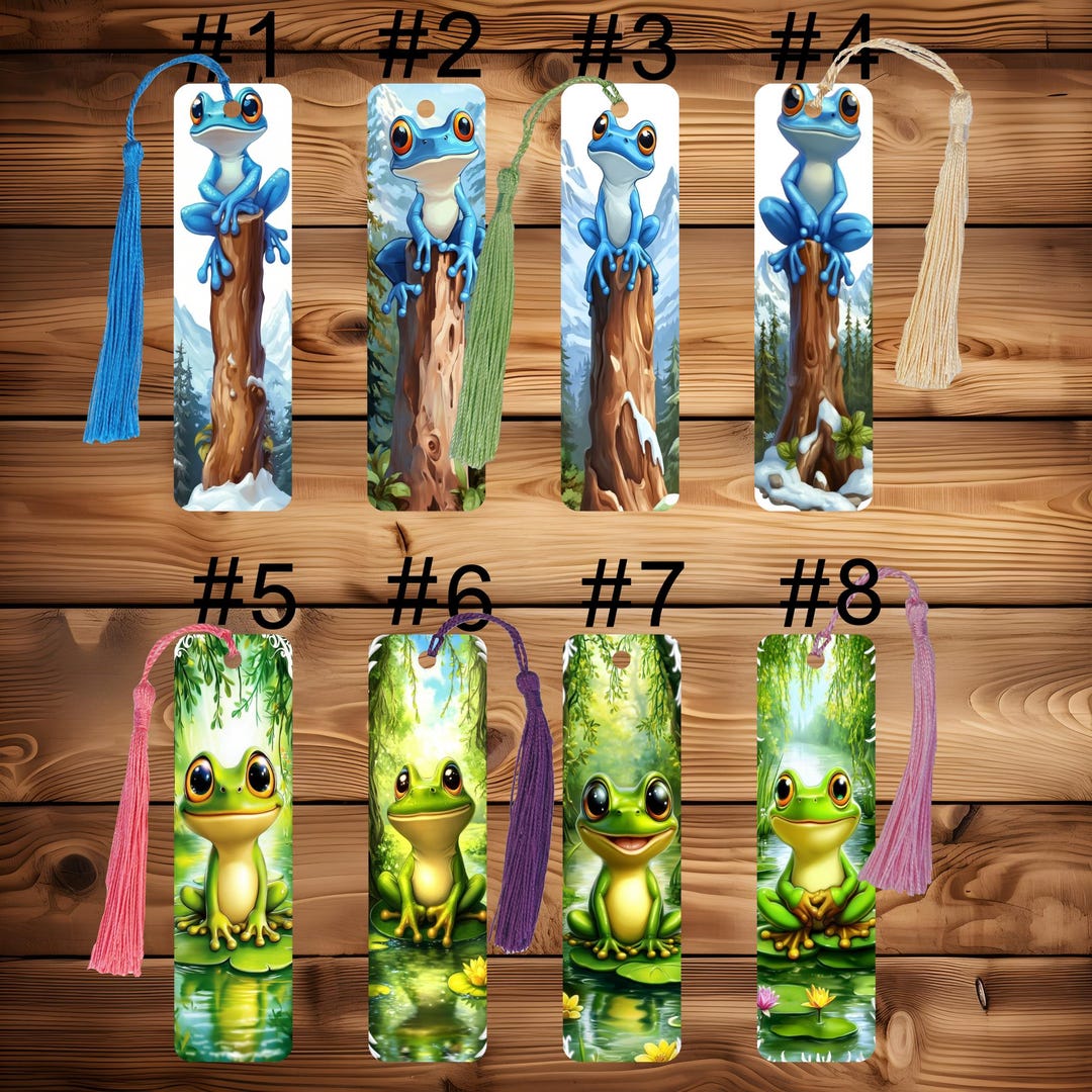 Frog Bookmark, Frogs, Birthday Gift, Book Accessories - Etsy