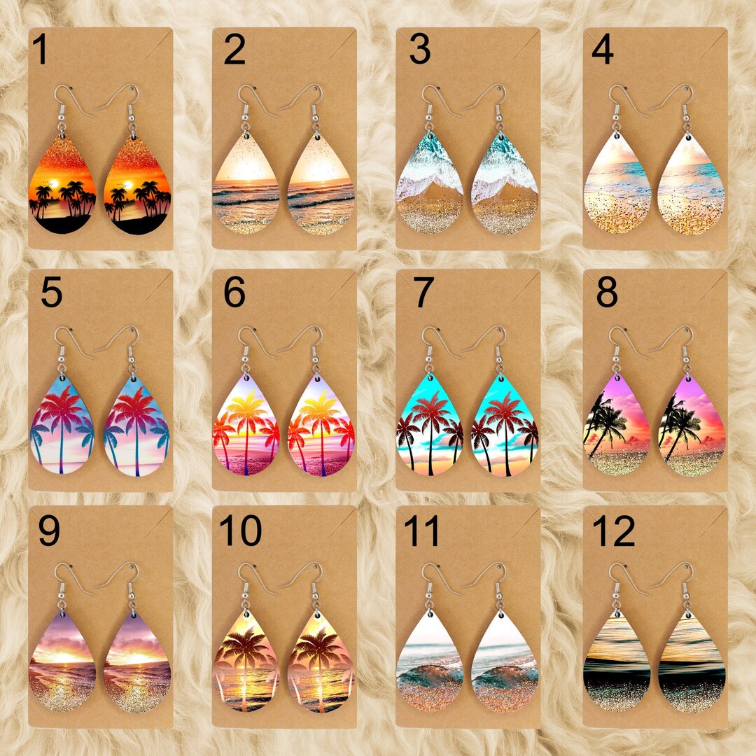 Beach Inspired Earrings - Etsy