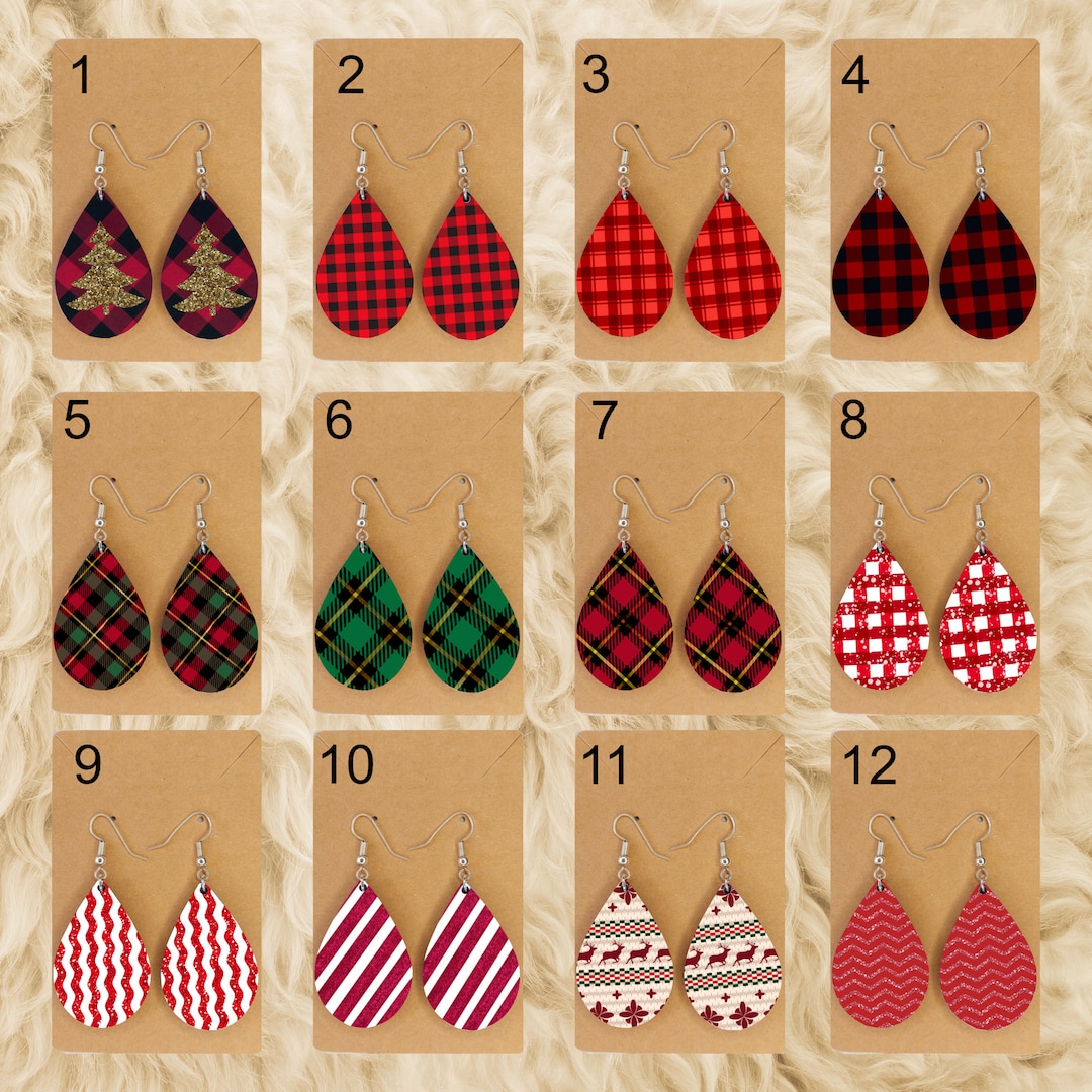 Assorted Christmas Earrings - Etsy